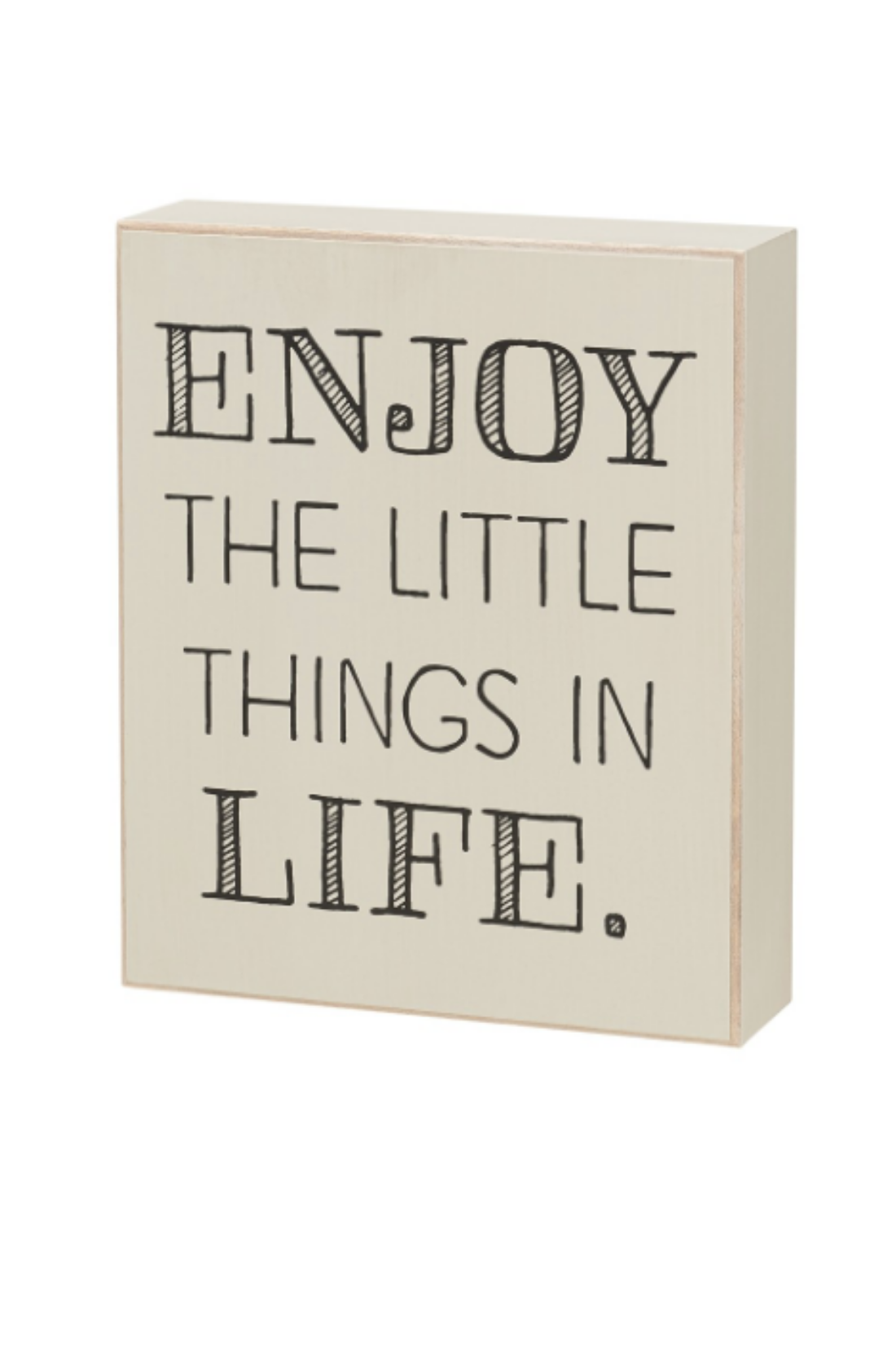 Enjoy The Little Things Box Sign – April Blooms