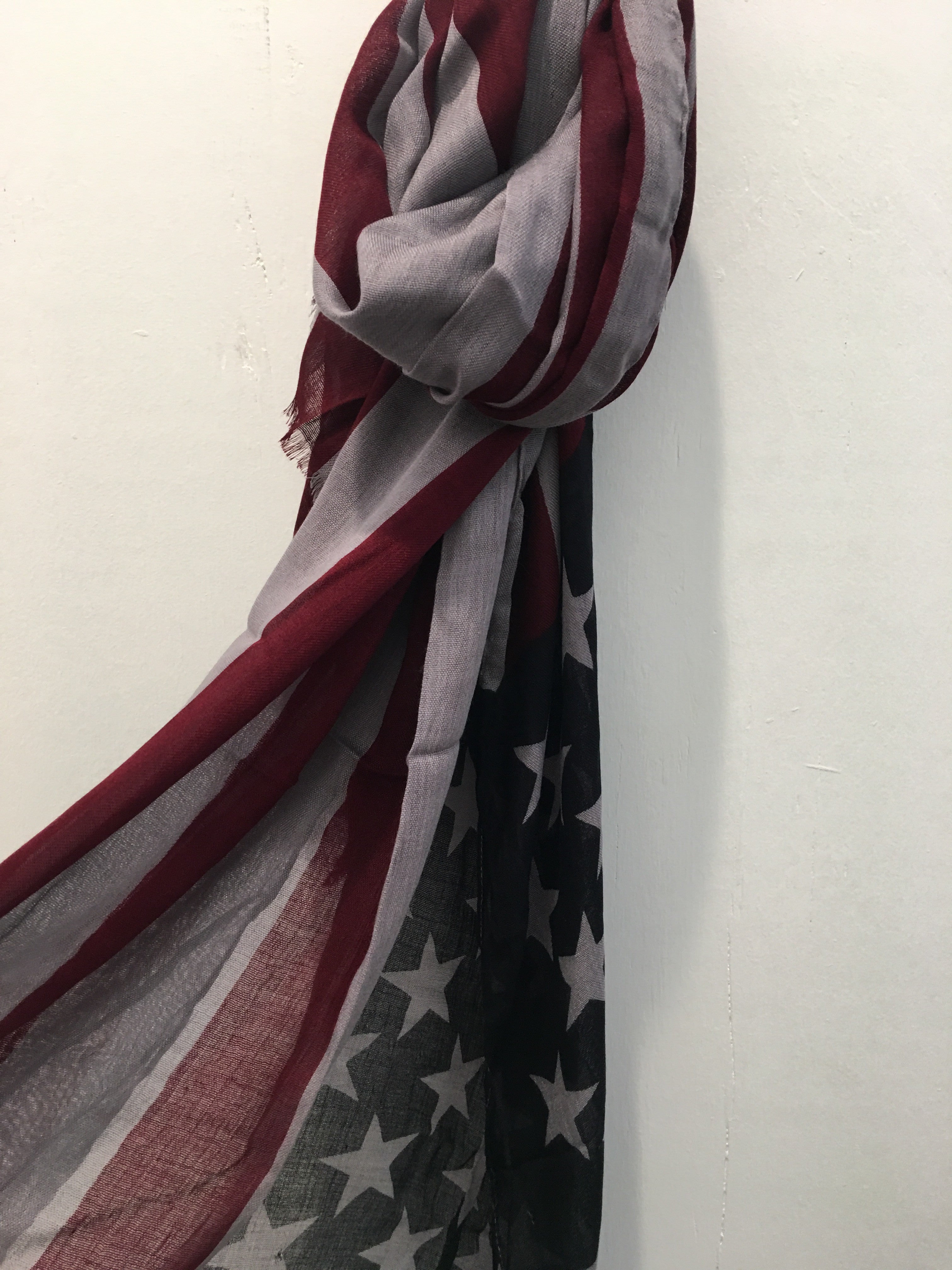 American flag scarf – April Blooms